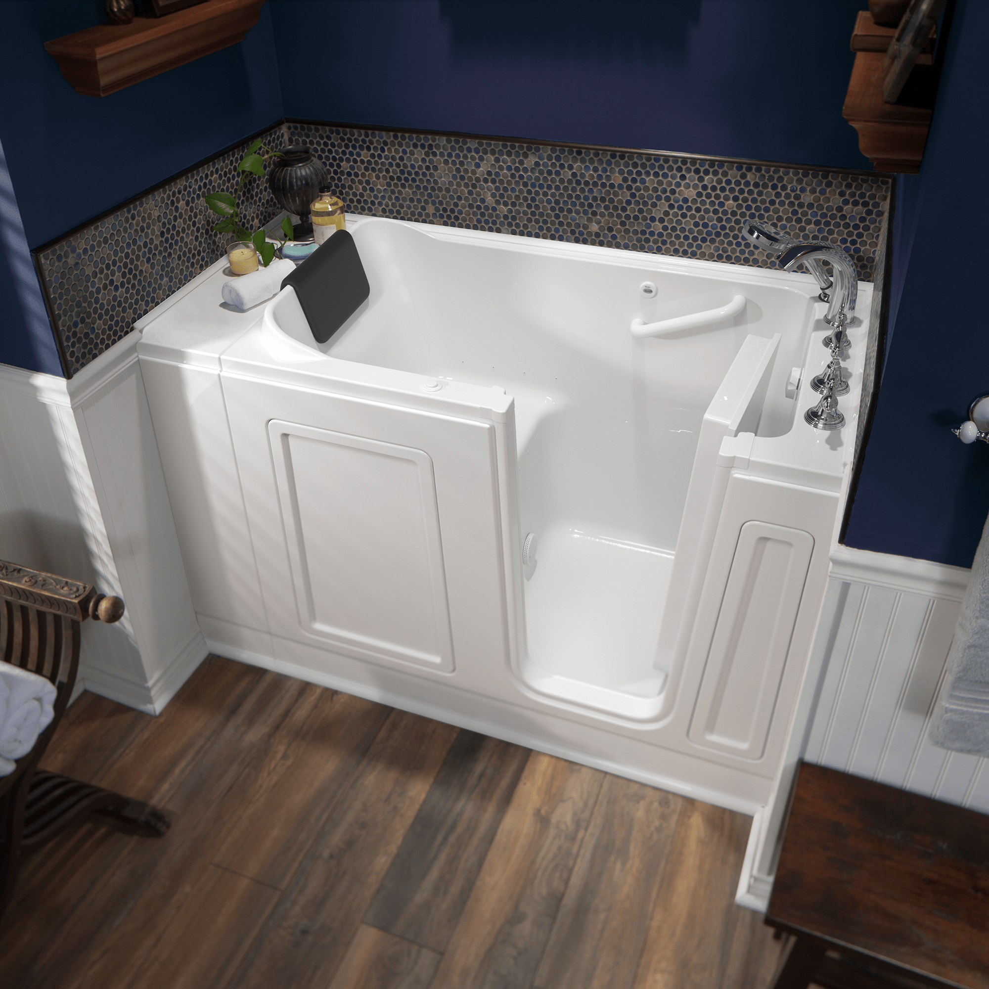 Acrylic Luxury Series 30 x 51 -Inch Walk-in Tub With Air Spa System ...